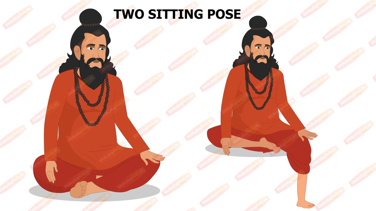 Indian Sadhu Vector Character (Fla File)